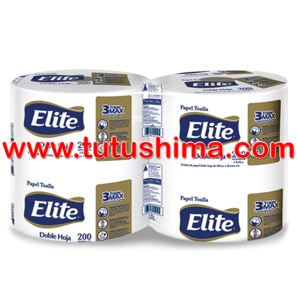 Papel Toalla Elite Jumbo Triple Max Doble Hoja 200 M 2 rollos ...